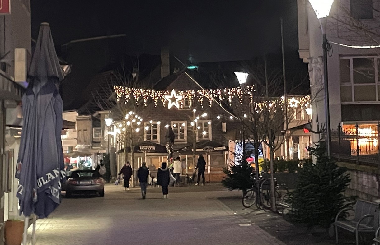 Nach dem Einkaufsbummel auf den Blotschenmarkt
